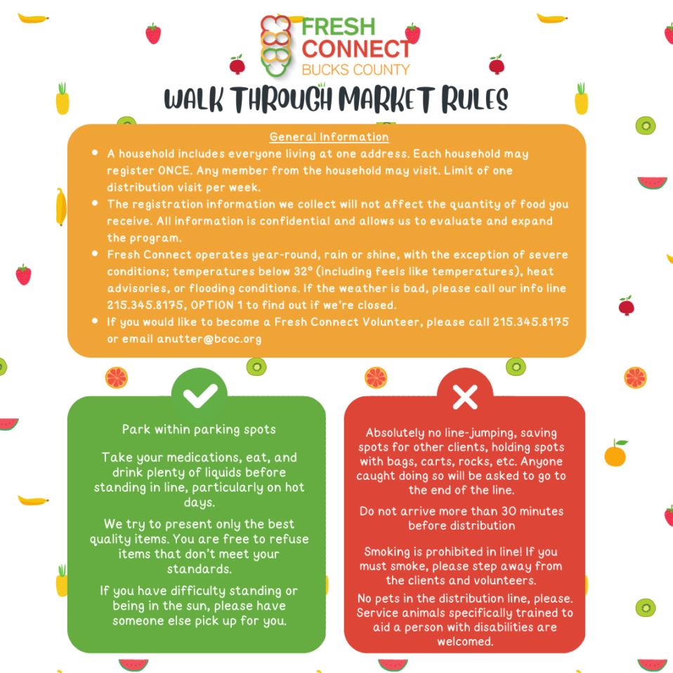 Fresh Connect Bucks County – Rolling Harvest Food Rescue